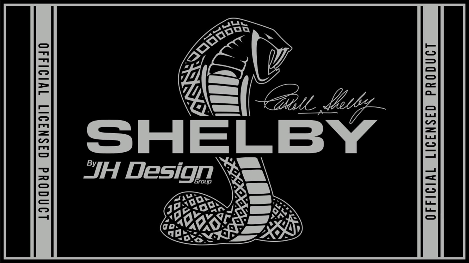 JH DESIGN GROUP Men's Shelby Cobra Snake Pullover Hoodie Black Sweatshirt (X-Large, GEN4-black)
