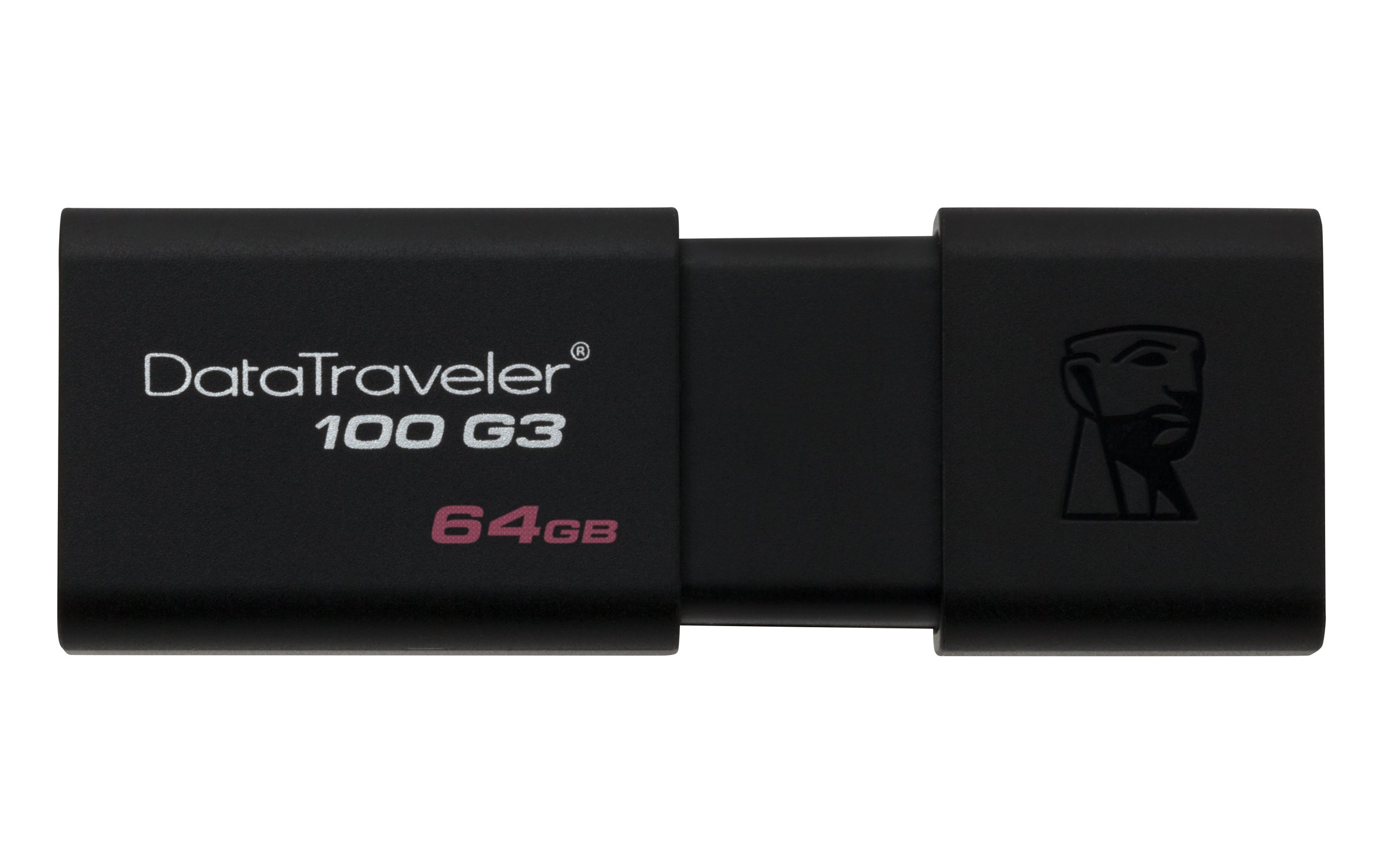 Kingston 64GB USB 3.0 Black DataTraveler 100 G3 3 Pack DT100G3/64GB-3P
