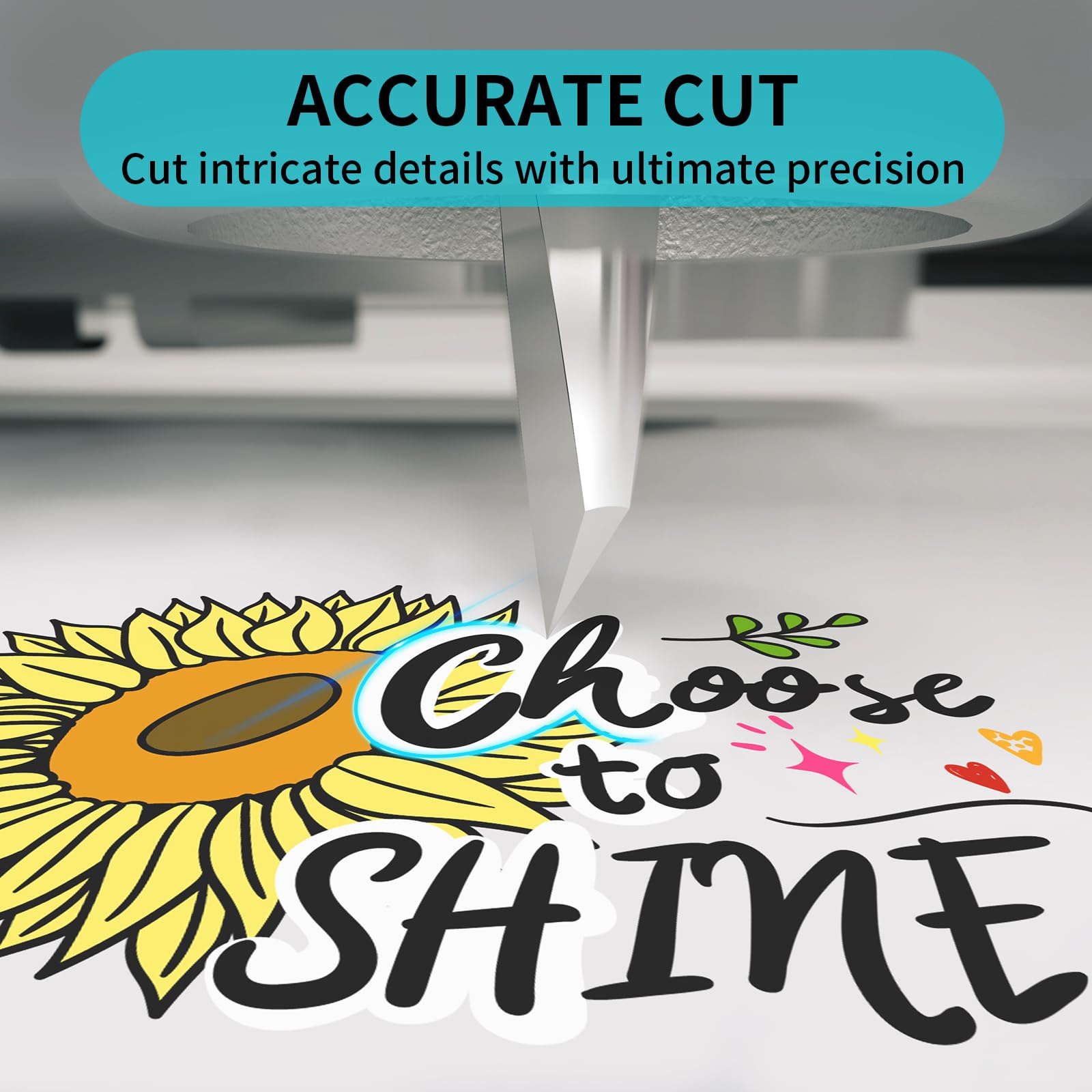 LOKLiK Crafter by HTVRONT Cutting Machine - Vinyl Cutter Machine for All Crafts, Cutting Machine for Vinyl, Iron On, Cardstock, Cuts 100+ Materials, Creates Customized Tshirt, Cards, Labels, Decals