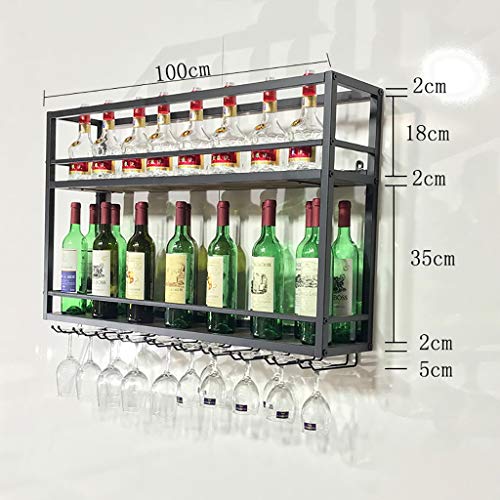 Wine Rack Wrought Iron Vintage Wine Rack Upside Down Wine Rack Creative Shelf Wall-Mounted Wine Rack Goblet Holder Wine Rack Glassware Rack Cup Holder