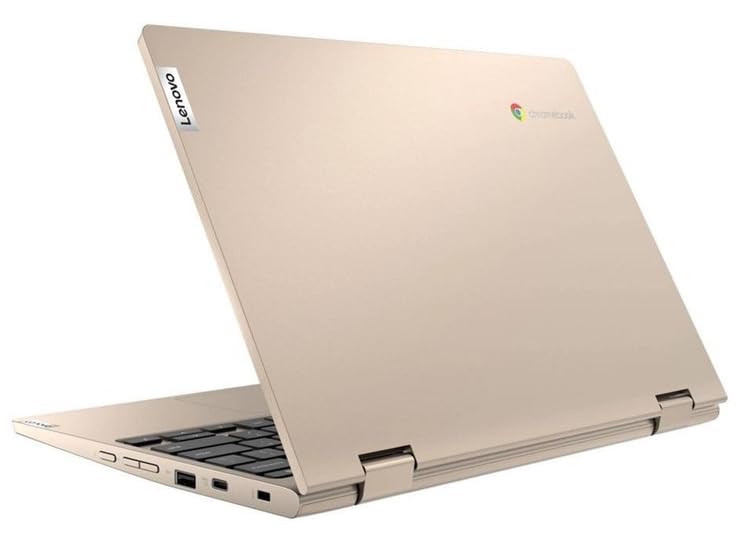 Lenovo Chromebook Flex 3 2-in-1 Convertible Laptop in Almond Intel Processor 64GB eMMC 4GB 11.6in IPS Touchscreen BT Webcam iSlik Pen (Flex 3 - Renewed)