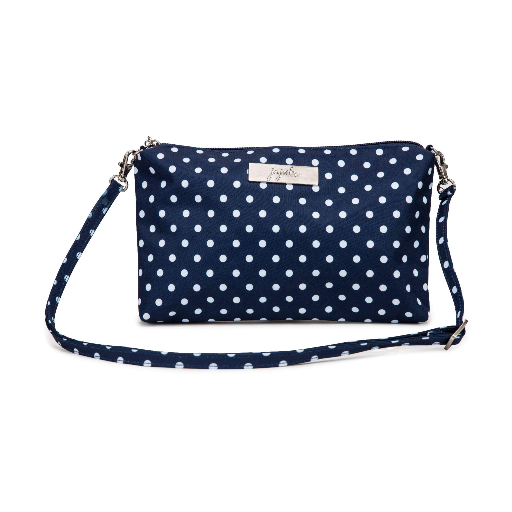 JuJuBe | Be Quick Shoulder Bag/Wristlet Purse Organizer for Travel or Diaper Bag | Navy Duchess
