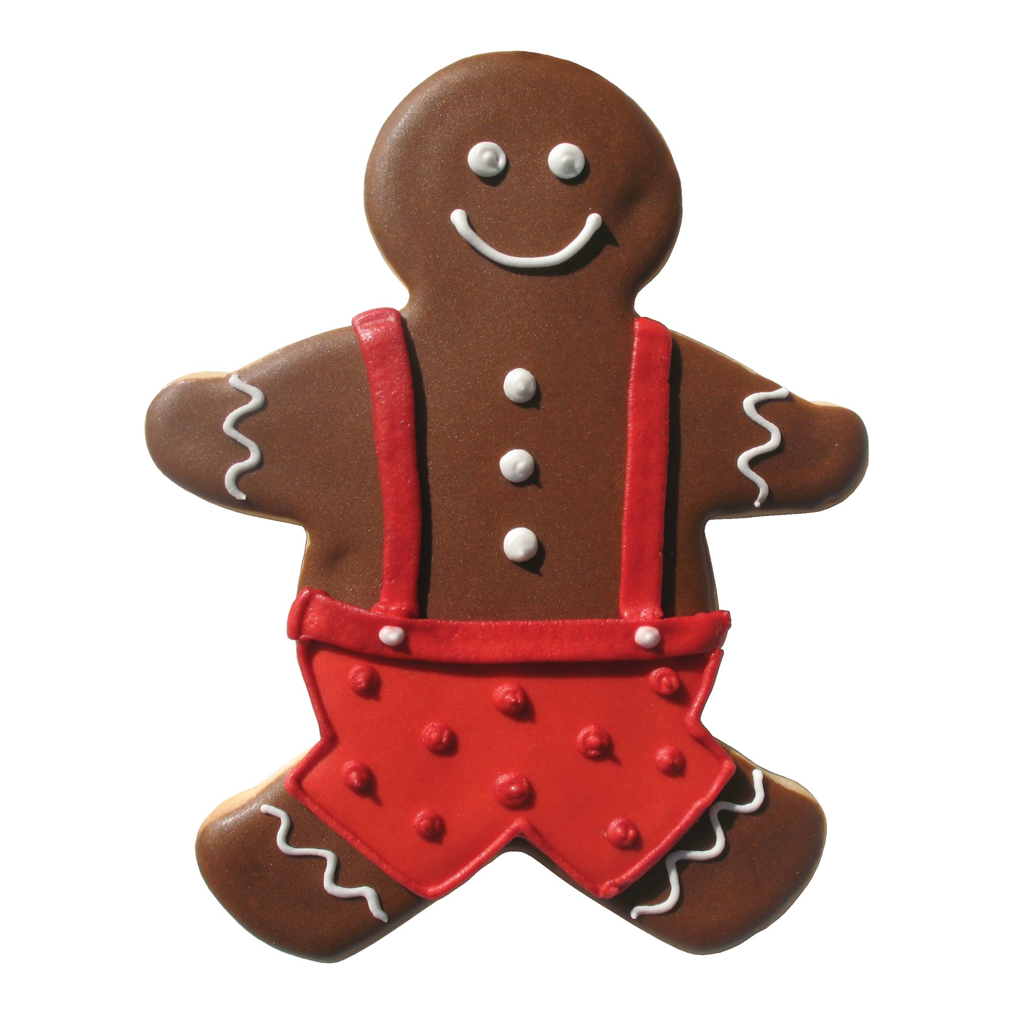 R&M International Gingerbread Boy Cookie Cutter, 8", Silver
