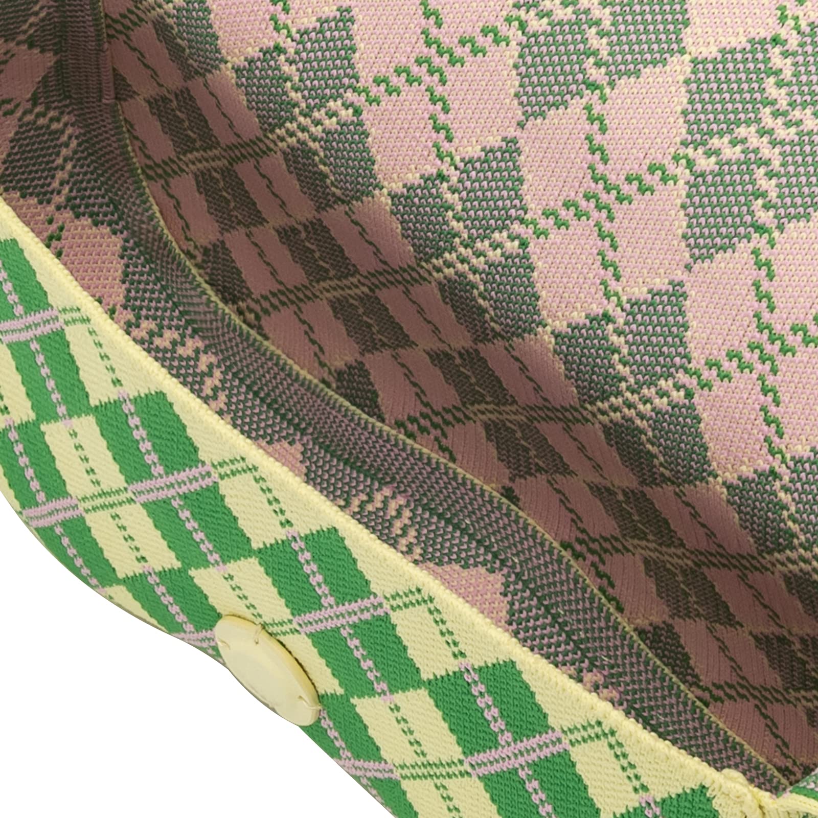 JW PEI Women's Becci Knitted Shoulder Bag (Light Yellow & Green & Pink)