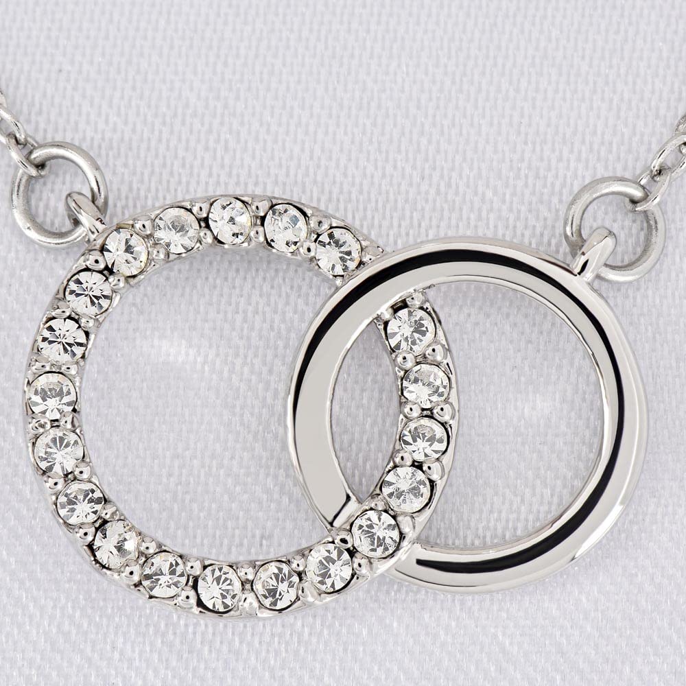 New US Citizen Gifts for Women, Interlocking Circle Necklace, Congratulations Citizenship New American Citizen, United States Citizen Gift, Immigrant - Box 01, Silver