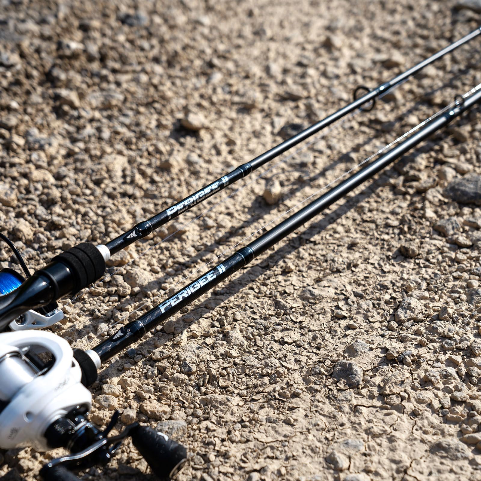 KastKing Perigee II Fishing Rods, Spinning Rod 7ft - Medium and Medium Heavy - Fast - Twin-tip Rod (2Tips+1 Butt Section)