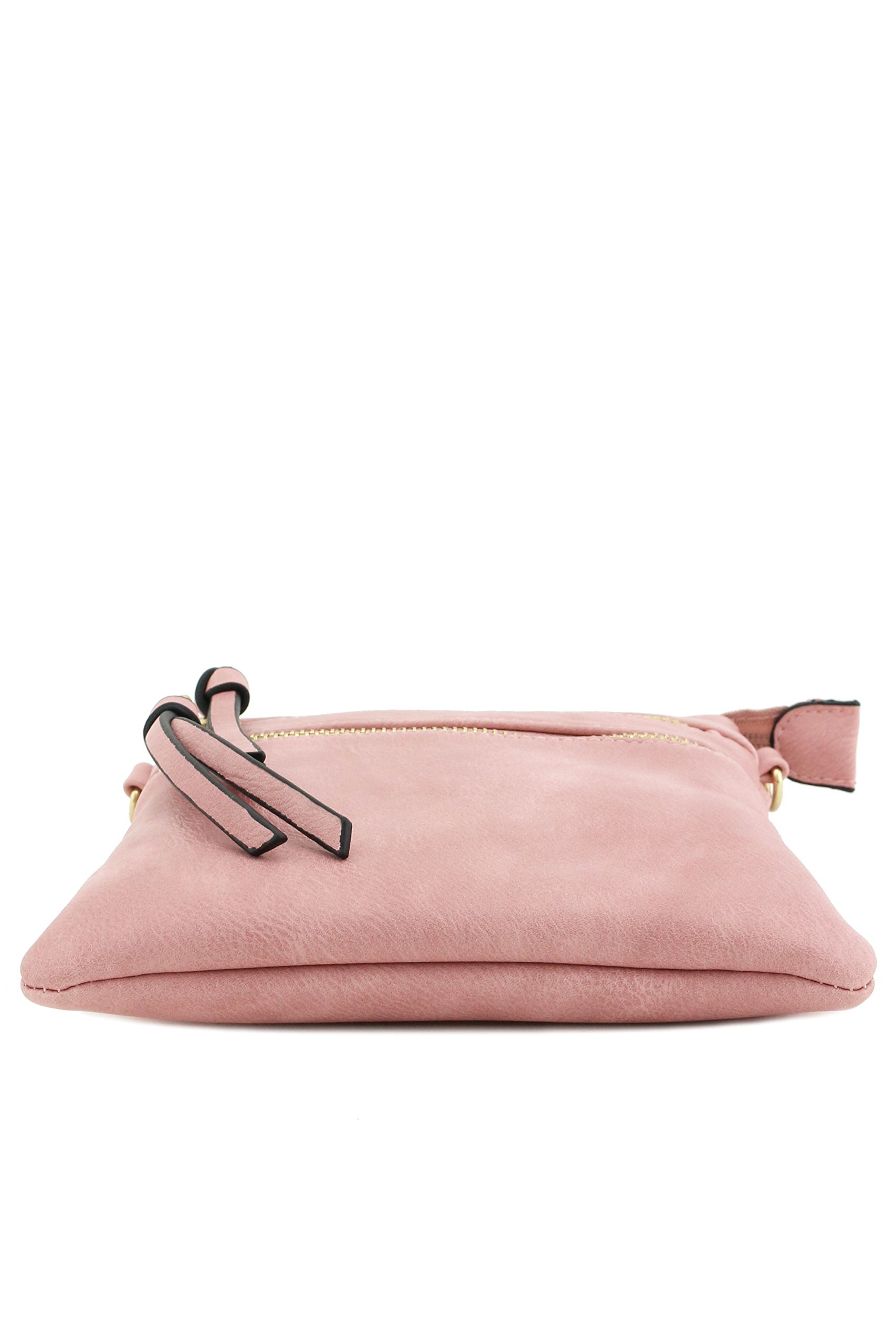 Isabelle Functional Multi Pocket Crossbody Bag (Dusty Pink)