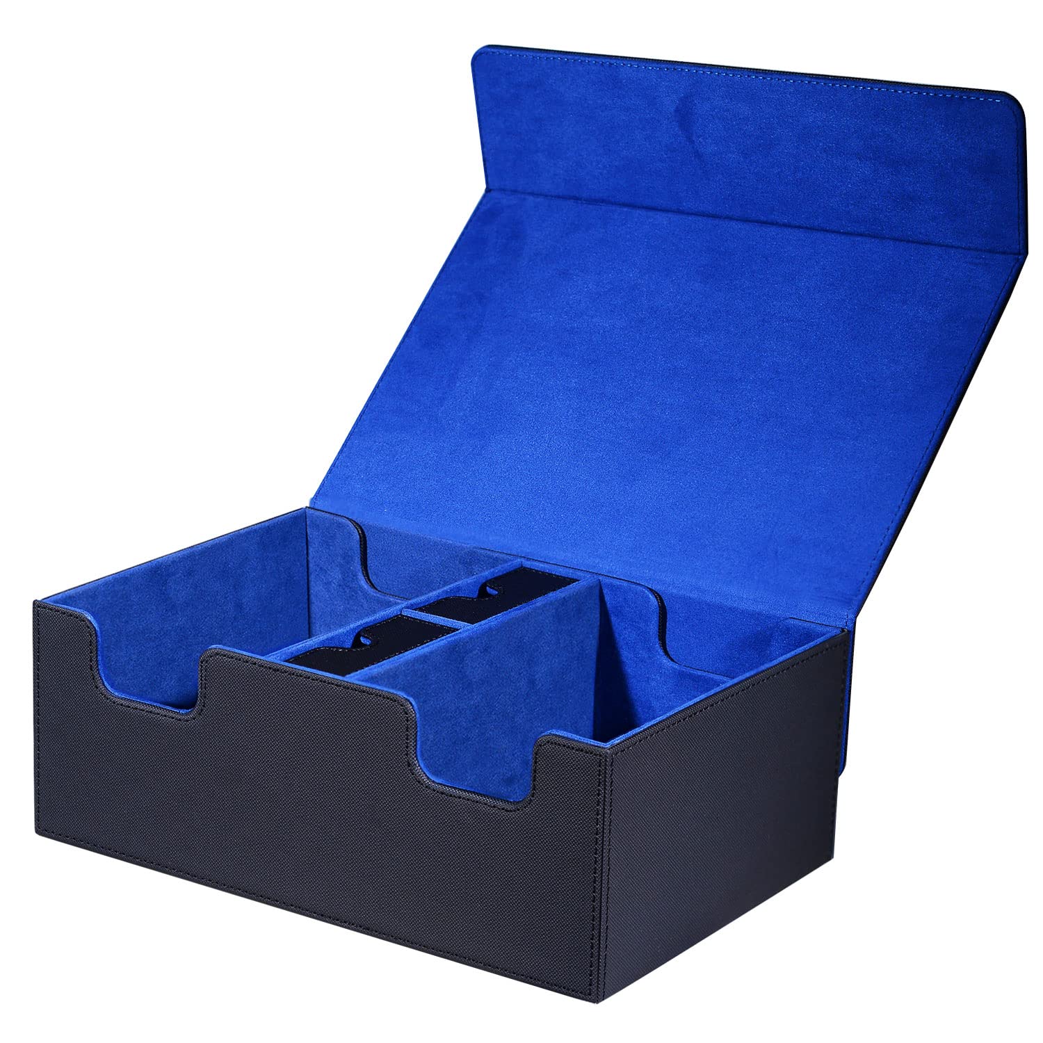 Scimi Commander's Forge Supreme Deck Box - Stores 500+ Sleeve-Protected Cards, Includes 2 Trays - The Ultimate Storage Solution for Magic: The Gathering/Pokemon/Yu-Gi-Oh! - Dual-Tone TCG Deck