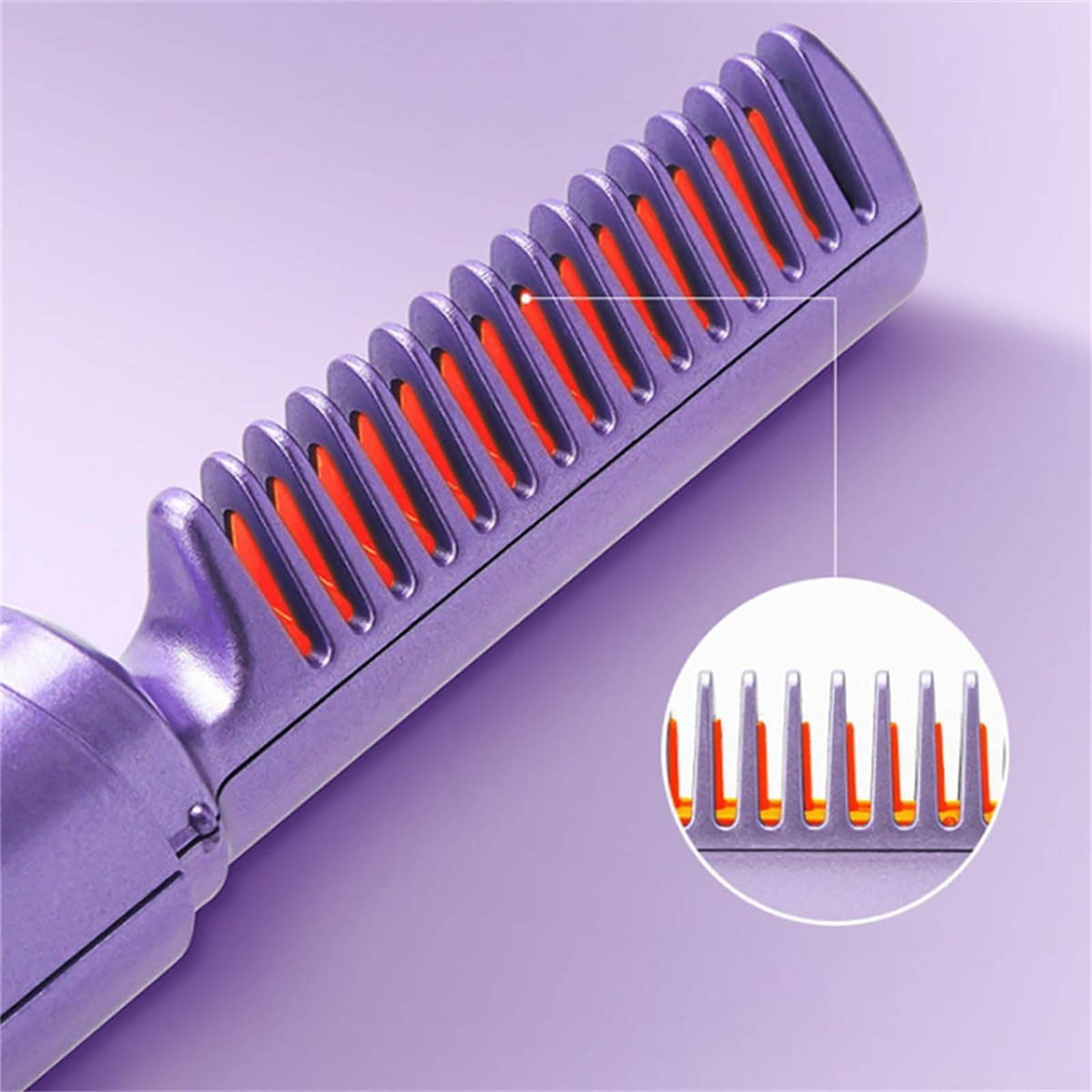 IOCARE Rechargeable Mini Hair Straightener, Rechargeable Cordless Curling Iron, Three Temperature Adjustable Flat Iron, Portable Hair Straightening Brush