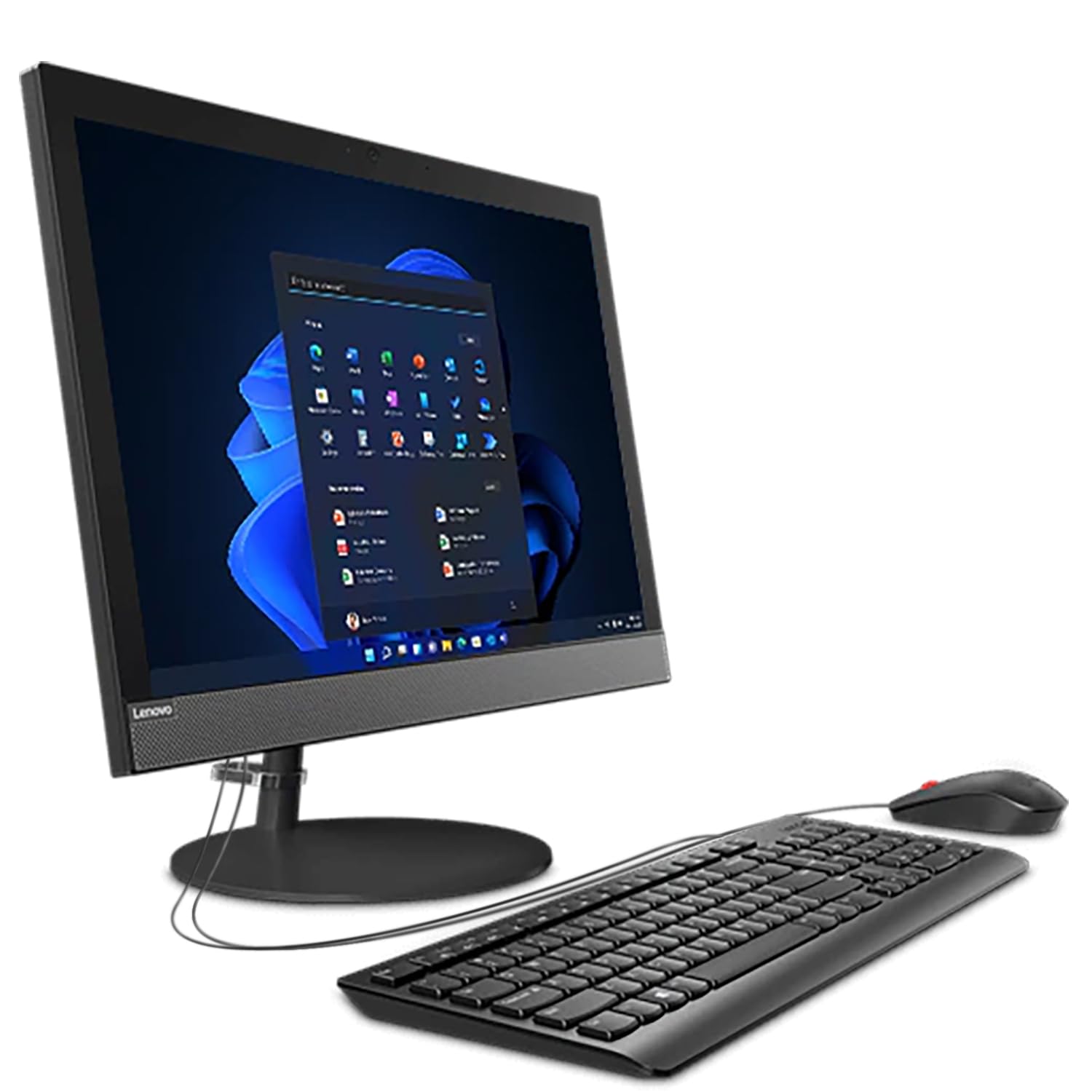 Lenovo V130 AIO 19.5" WXGA+ Business All-in-One Desktop Computer, Intel Celeron J4025, 16GB DDR4 RAM, 1TB SSD, DVDRW, WiFi, Bluetooth, Keyboard and Mouse, Windows 11 Pro, BROAG