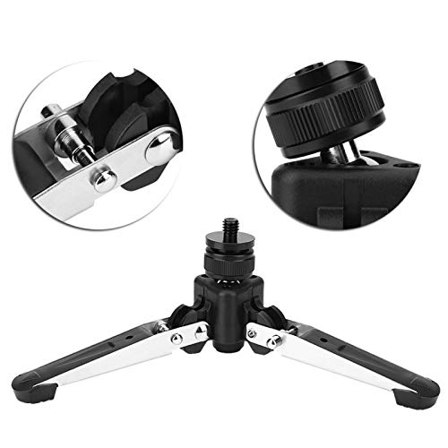 LYSOZ Tripod Base,Universal Mini Three Feet Support Stand Tripod Monopod Base with 3/8in Mounting Screw,Used for DSLR Camera, Video Camcorder, Mobile Phone and Action Cameras