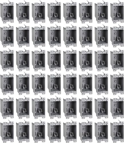 Newhouse Hardware 1-Gang PVC Old Work Electrical Outlet Box (3-Pack) | 14 cu. in. Plastic Junction Box for Switches, GFCI, or Duplex Receptacle Outlet | Old Work Electrical Box for Home Improvement