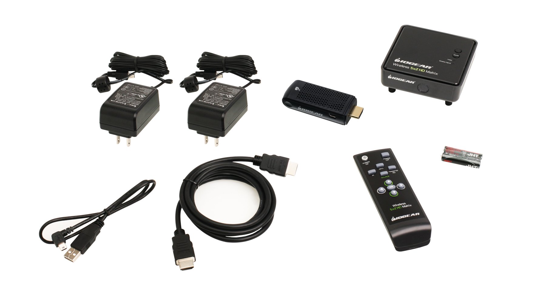 IOGEAR HDMI Wireless Transmitter & Receiver - Full HD 1080p - Up To 30ft - 5.1 Digital Audio - Plug & Play - Wirelessly Connect Laptop - Game Console - HDTV - Projector - GWHD11