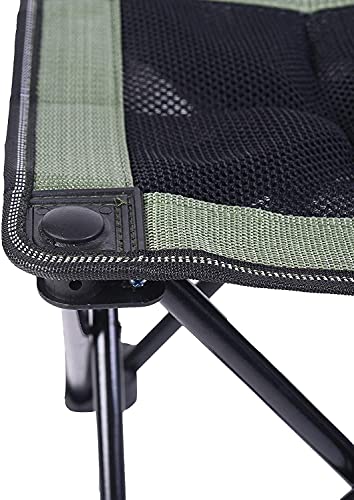 Lightweight Folding Camp Stool | Camping Ottoman Fold Up Stool Backpacking Stool Foot Rest Cliq Chair Hiking Fishing Travel Small Portable Mini Folding Chair