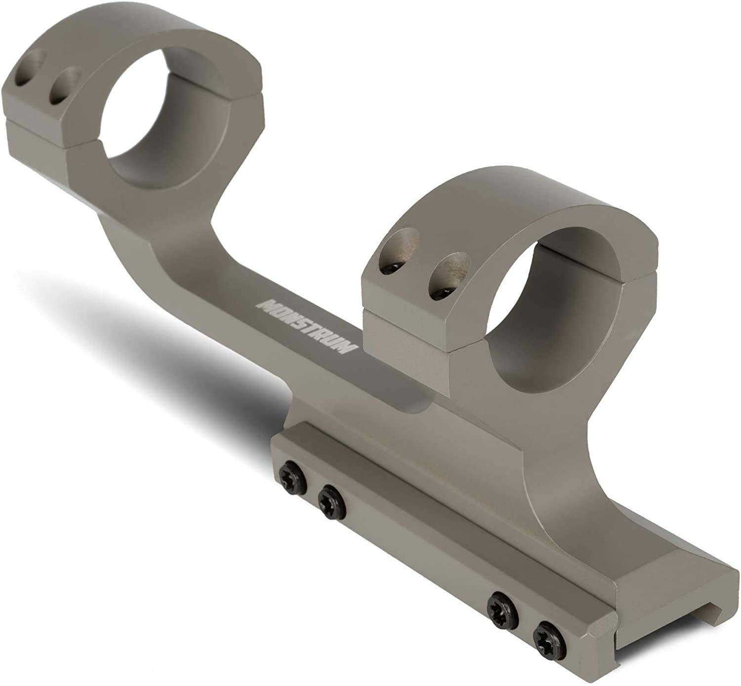 Monstrum G3 3-18x50 FFP Rifle Scope | Flat Dark Earth | Monstrum Extended Length Offset Scope Mount | 0 MOA | Bundle