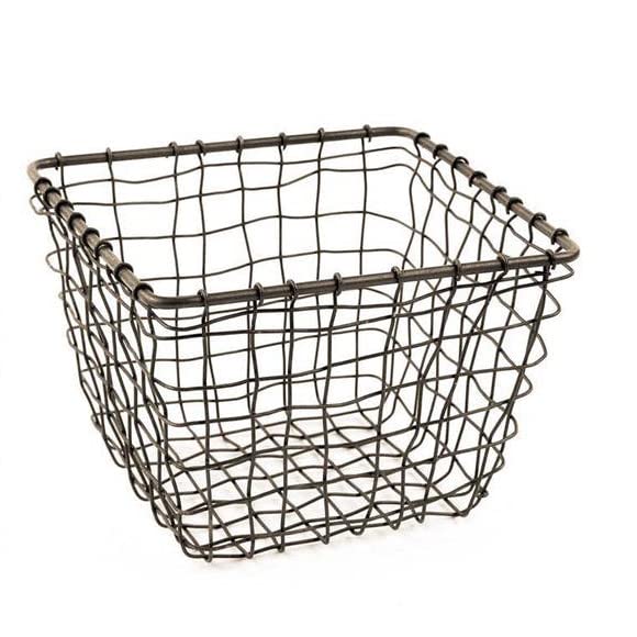 MightyNest Design Ideas Wire Basket with Set of 15 Reusable Dish Cloths for Kitchen | Paper Towel Alternative | Zero Waste | Each Kitchen Dish Towel is 12β x 12β | Reusable Kitchen Dish Rags