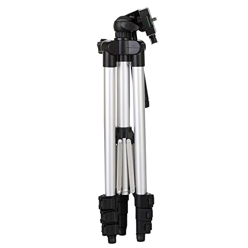 Lightweight Tripod Stand for Camera and Projector, Foldable Camera Tripod Adjustable Height 25 to 60 Inches, Portable Projector Stand for Outdoor Movies