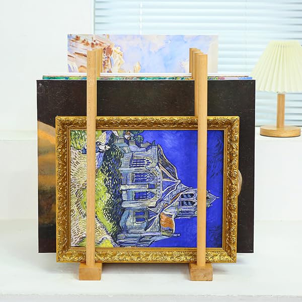 YIVIVEN Art Storage Rack, Art Canvas Storage, Artwork Storage, Canvas Rack Art Storage,Canvas Boards Rack,Framed Art Storage, Drawing Board Storage Rack, Art Studio Storage Rack (11.8"x21.6"x19.5")