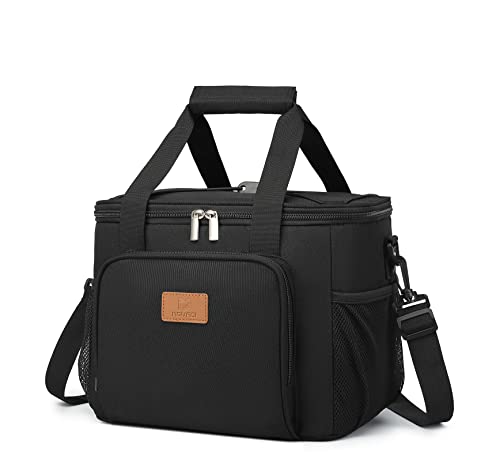 MOYAQI Large Soft Sided Picnic Cooler Bag 15L Insulated Leak Proof for 24 Cans of Beverage or Beer Storage, Collapsible Cooler Lunch Bag for Camping, Lunch, Beach, Picnic, Road Trips, Shopping, Travel
