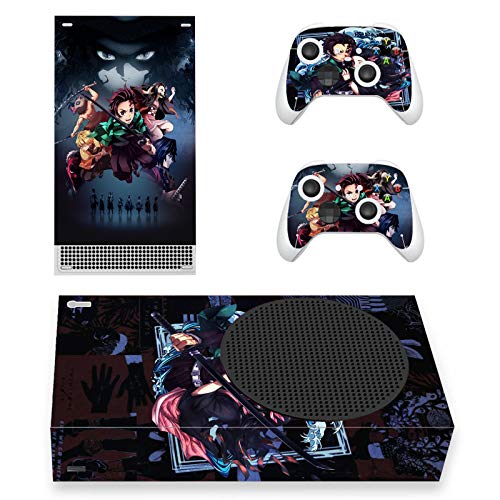 Slayder Evil TV Series Anime Movie Game Console Series S Console and Controller Skin Set, Skin Wrap Decal Kit