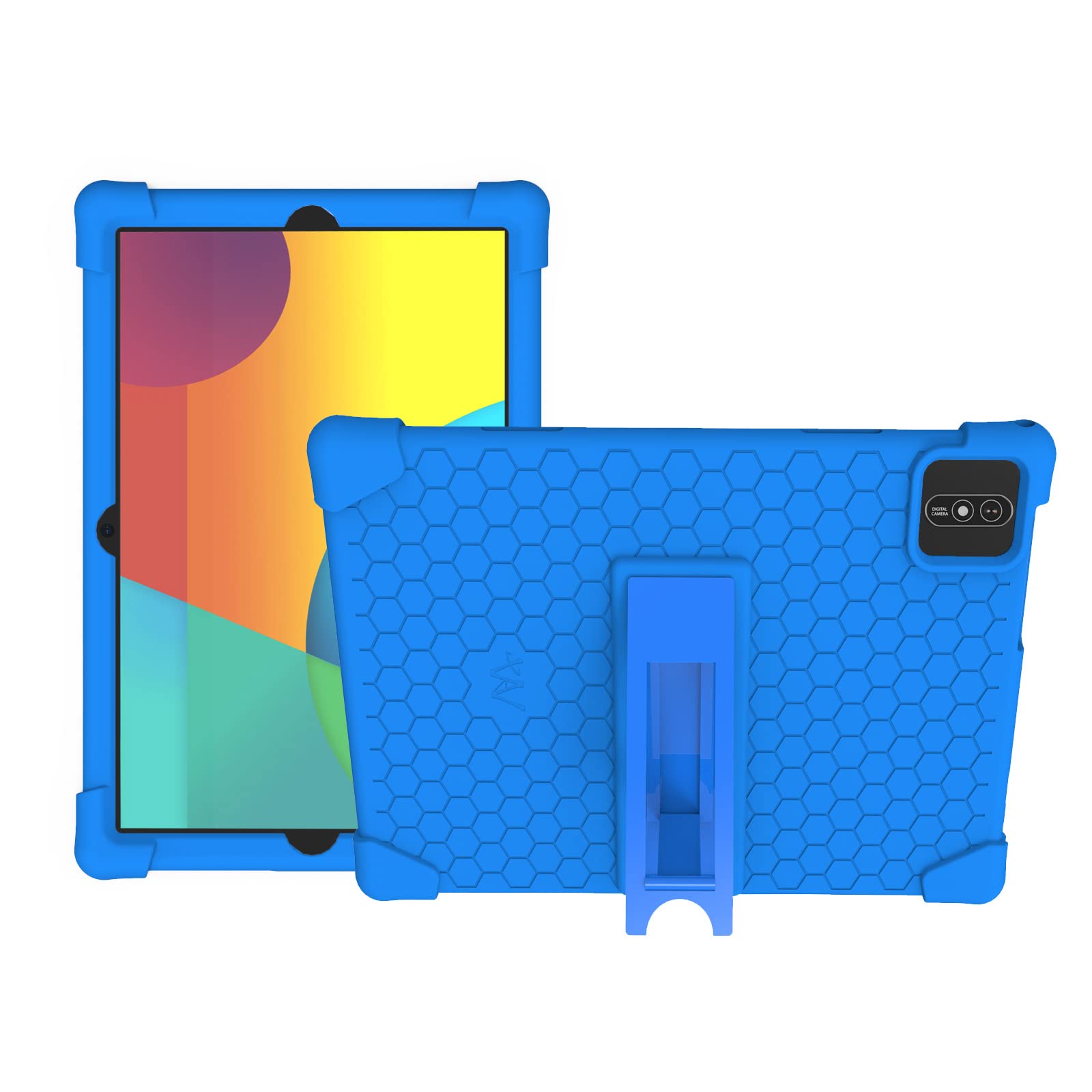 Transwon Kids Case for OXTAB OX 10 Tab Tablet 10 Inch, X 10 Tab Tablet Case/OX TAB OX 10 TAB Case - Blue