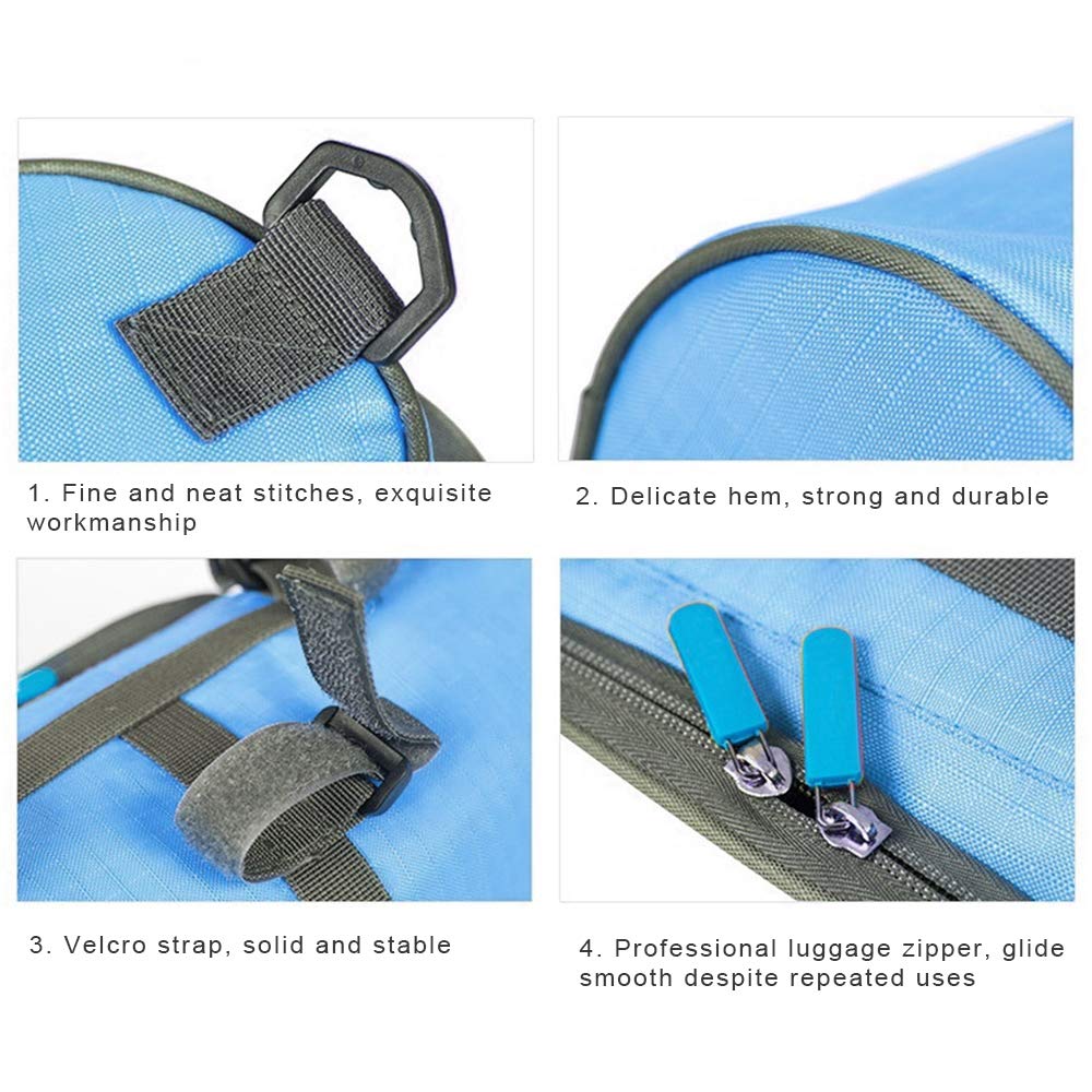 Lixada Bike Handlebar Bag,Waterproof Bike Basket Bicycle Front Storage Bag with Transparent Pouch Touch Screen and Removable Shoulder Strap for Road Bikes, Mountain Bikes and Motorcycles
