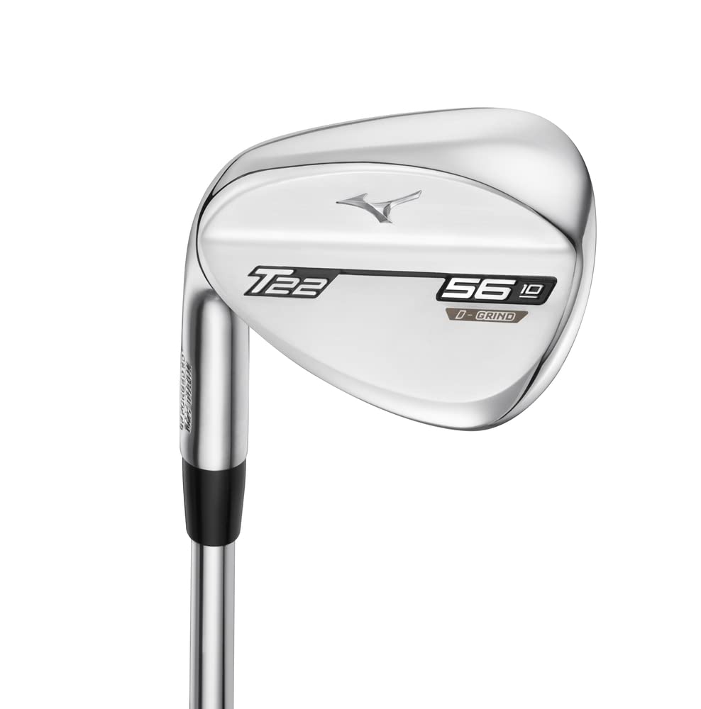 Mizuno T22 Satin Chrome Wedge, 56 Degrees / 06 Bounce, Steel, Wedge Flex, Right Hand