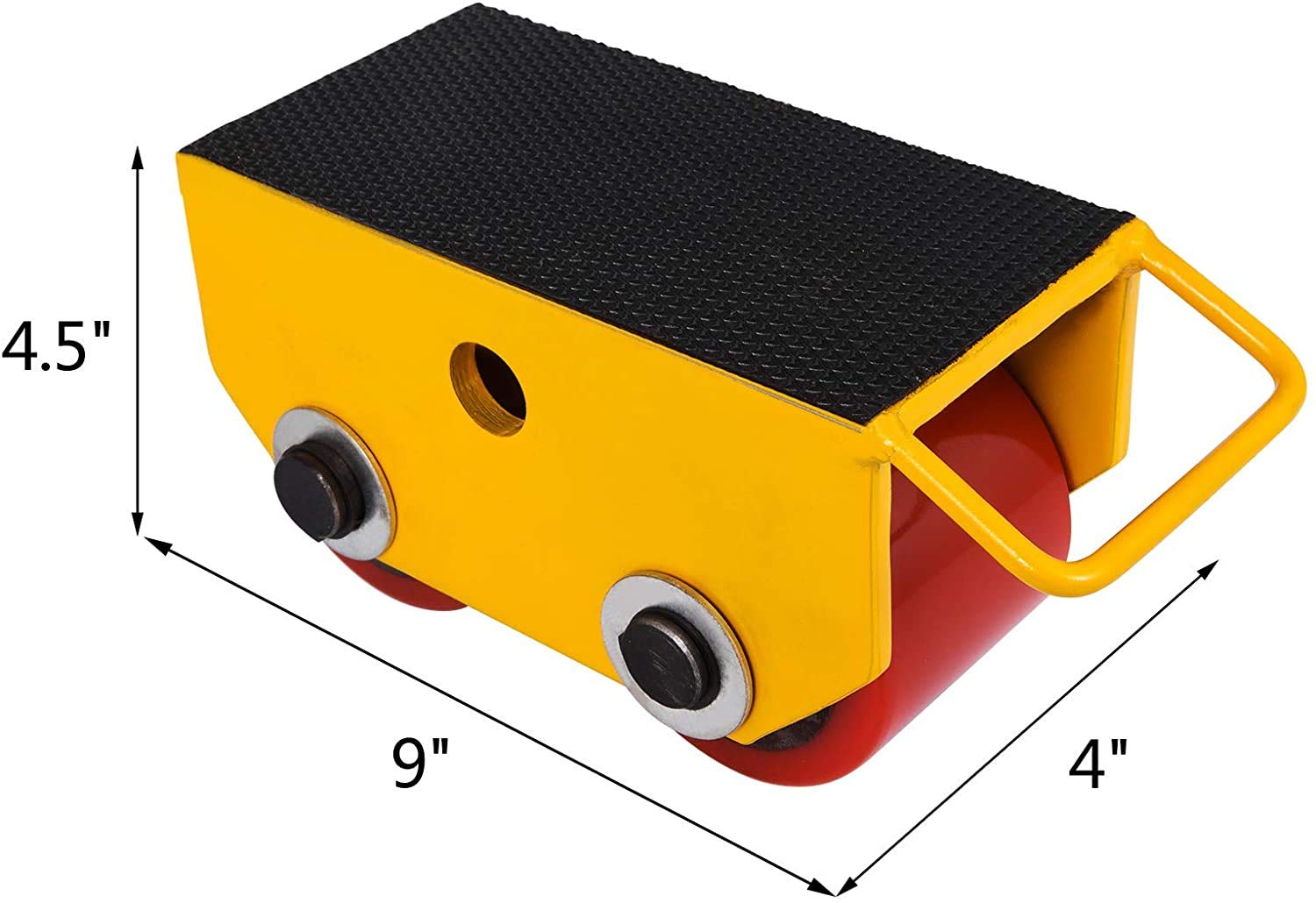 LIMICAR Industrial Machinery Mover 5500LBS Fixed Machinery Mover Skates with 2 Nylon Roller, Machinery Mover Dolly, 2.5 Ton Capacity