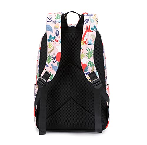 Wadirum Stylish Women Backpack Purse Cute Girl Laptop Schoolbag Fox