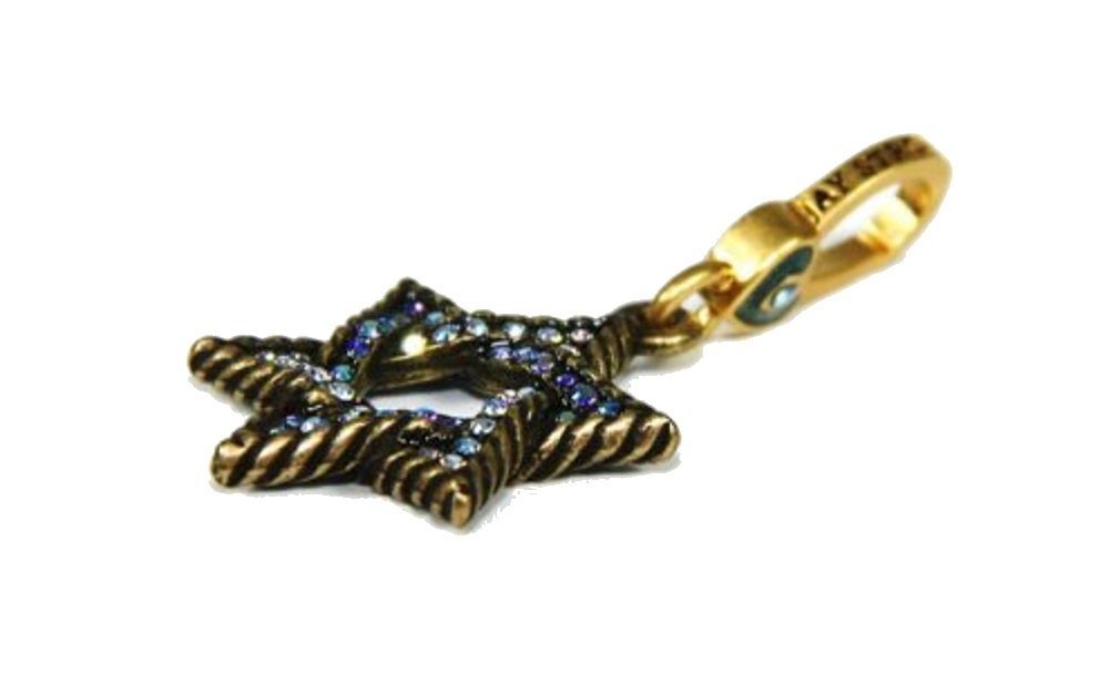 Jay Strongwater Charm Star of David Isaak Swarovski