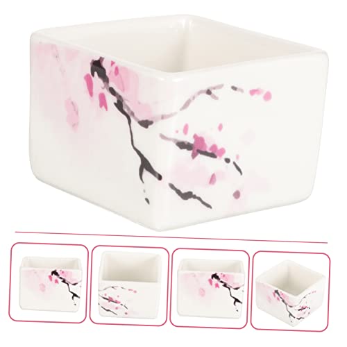 YARNOW 4pcs Ceramic Quartet Gu White Soup Bowls Suit Salad Mixing Bowls Trifle Bowls Chip and Dip Serving Set Ice Cream Bowl Square Bowls Ceramic Bowl Set Bowls Set Ceramics Cute