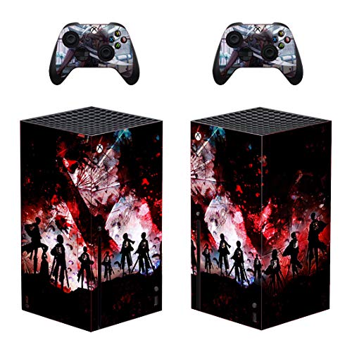 KAJAL MANI Vinyl Skin Sticker Decal Wrap for X-box-One-Series X Console Skin Set Titan Attack
