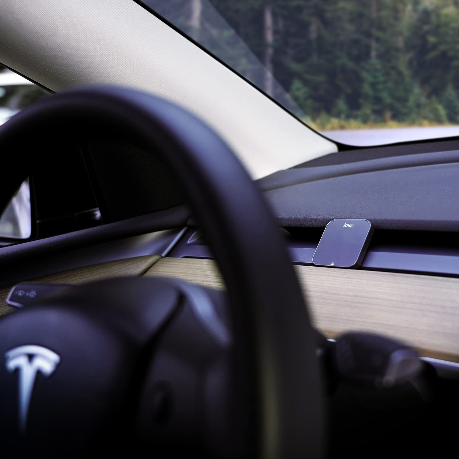 Jmey Car Air Fresheners Designed for Tesla Model 3/Model Y, 1x Scent Locket + 4x Scent Pods (2x Sea Breeze + 2x Mint)