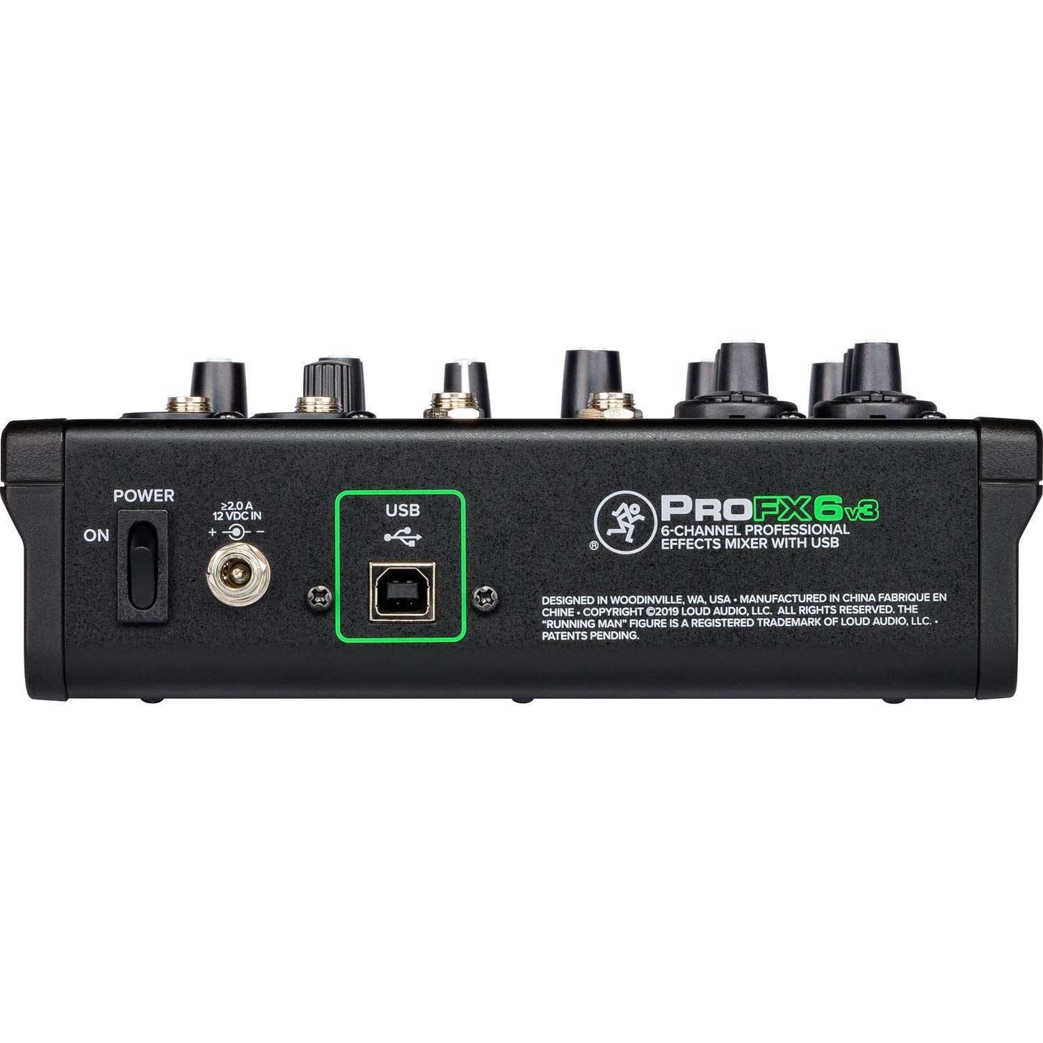 Mackie ProFX6v3 6-Channel Unpowered Built-In FX Mixer USB Bundle with Waveform OEM DAW, 2x Mophead 10-Foot TRS Cable, 2x 10-Foot XLR Cable, 1/4" to 3.5mm TS Cable, 4x Cable Ties and Microfiber Cloth