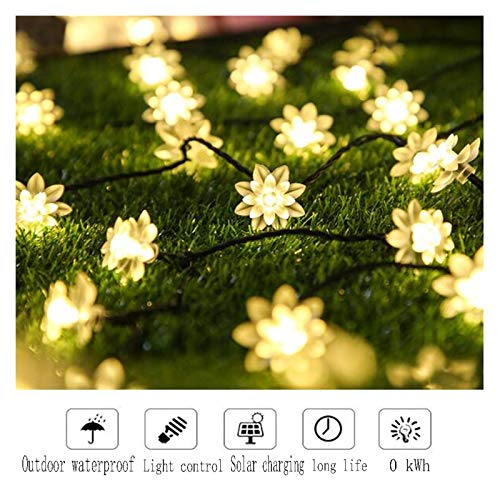 LIUPENGWEI Solar Lights Outdoor, Fairy Lights Solar Garden Lights Copper Wire Solar String Lights, Waterproof for Halloween, Christmas, Tree, Garden, Home, Wedding, Party Garden Ghost Light