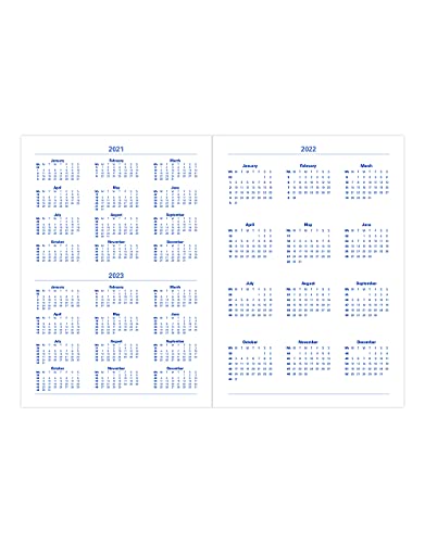 Letts Block A5 Week to View 2022 Diary - Turquoise