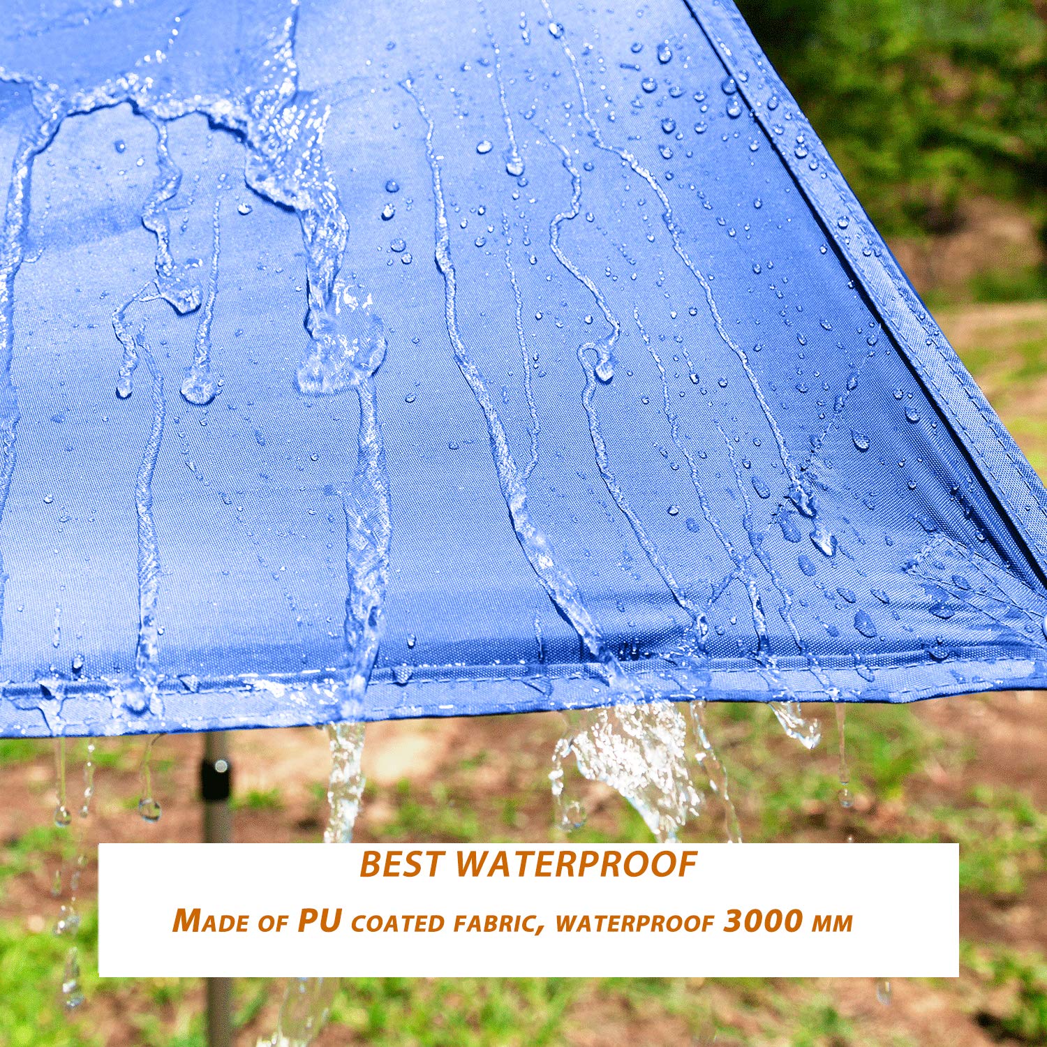 KingCamp Camping Tarp 10ft Oversize Tarp for Camping Lightweight Tearproof Hammock Rain Fly Waterproof Tarp with Silver Coating UPF50+ UV Protection for Backpacking Hiking Traveling Tent Tarps
