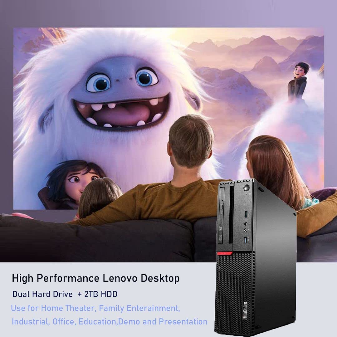 Lenovo ThinkCentre M700 Desktop Computers PC, Intel Core i7-6700 4.0GHz, 32GB RAM 512GB SSD + 2TB HDD, 2GB Graphics Card (Renewed)
