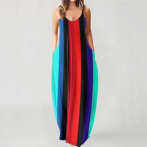 Pleated Midi Skirts for Women Yellow Fall Long Plus Sleeveless Size Print Flower Pullover O Neck Summer Dresses Dress