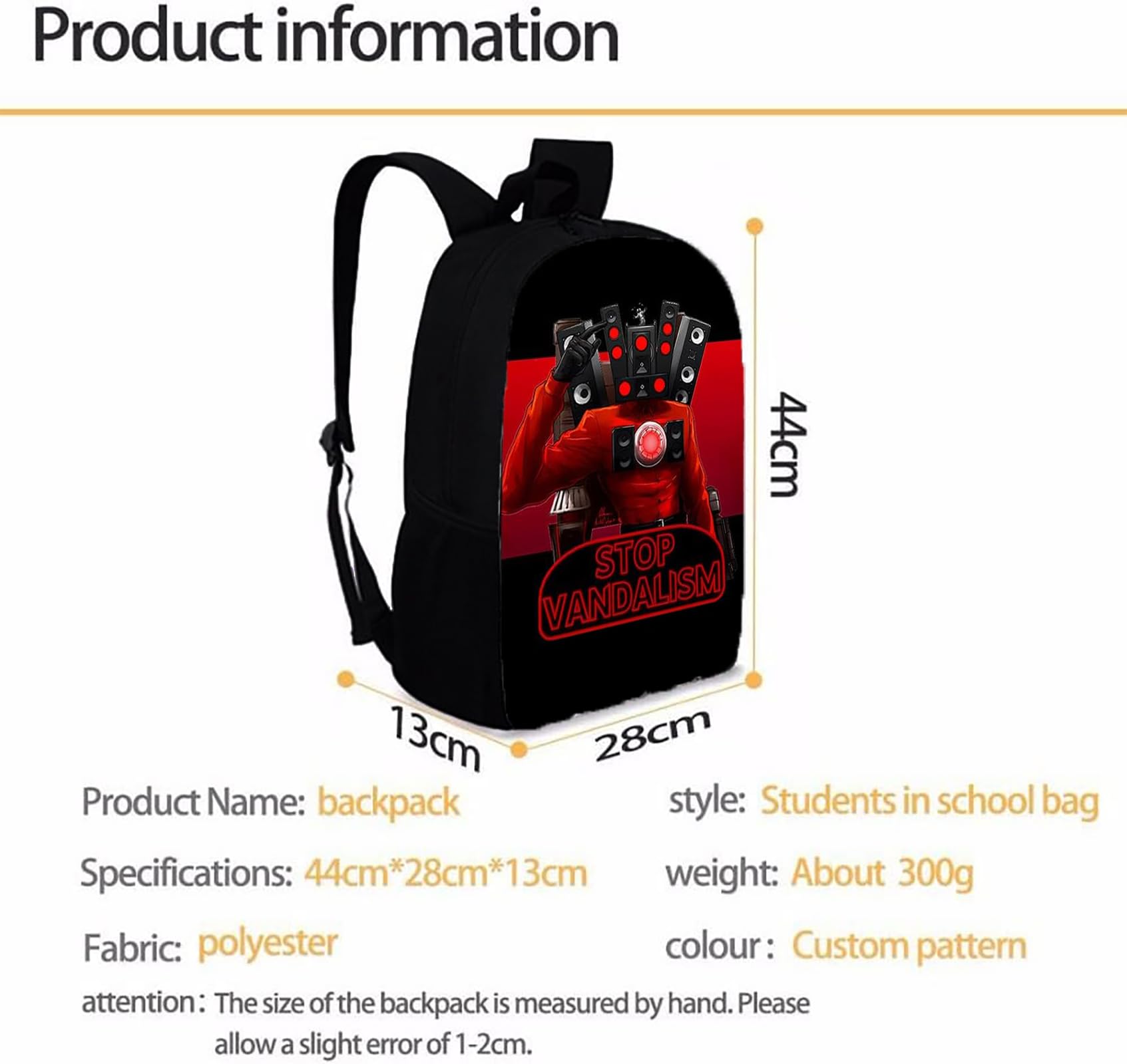 LIGENZ Game Backpack 3pcs Bags Oxford Cloth Travel Fashion Bag Backpack Casual Daypacks College Laptop Backpacks (Red)