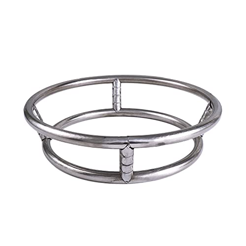 Potholders Wok Ring for Gas Stove, Stainless Steel Round Shelf Home Wok Rack, Reversible Size Wok Stand Wok Rack for Most Woks (S)