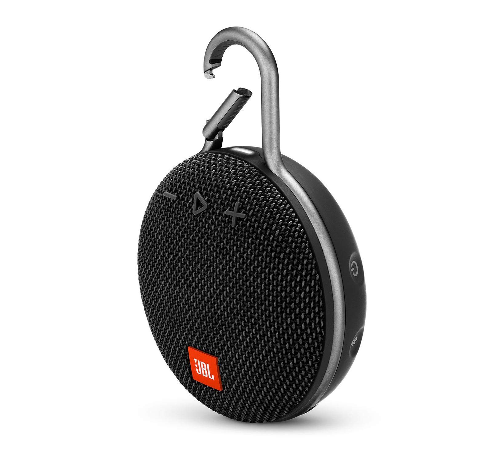 JBL Clip 3 Portable IPX7 Waterproof Wireless Bluetooth Speaker with Built-in Carabiner, Noise-Canceling Speakerphone and Microphone, Red (Renewed)