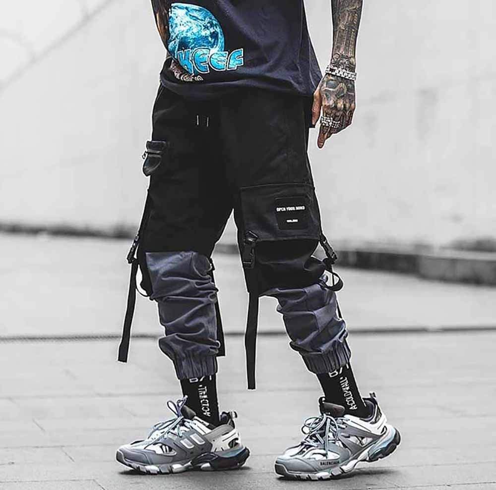 MFCT Streetwear Techwear Pants for Men (US, Alpha, XX-Large, Regular, Regular) Black