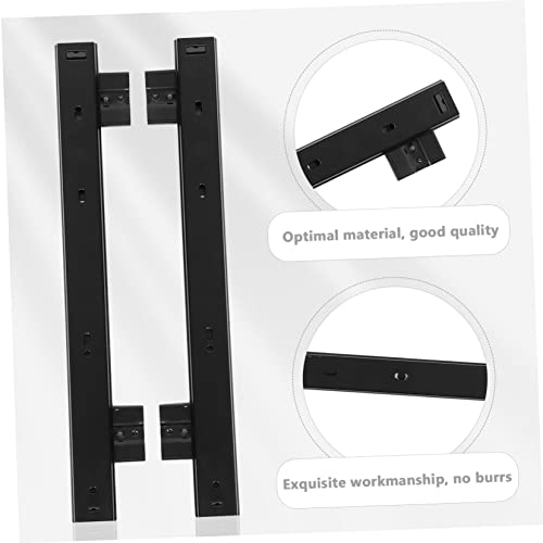 Tofficu 1 Pair Keyboard Rails Plastic Pallet Computer Desk Accessories PC Keyboard Drawer Slides Bearing Keyboard Tray Slide Rail Under Desk Tray Keyboard Rack Computer Drawer Tray Ball