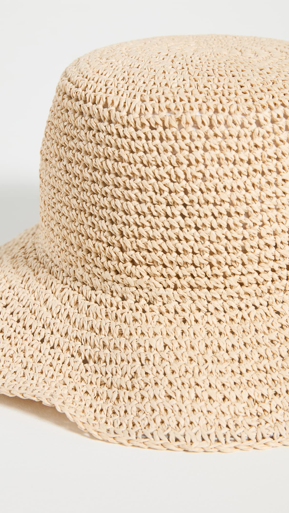 Madewell Women's Straw Bucket Hat, Natural Multi, S-M