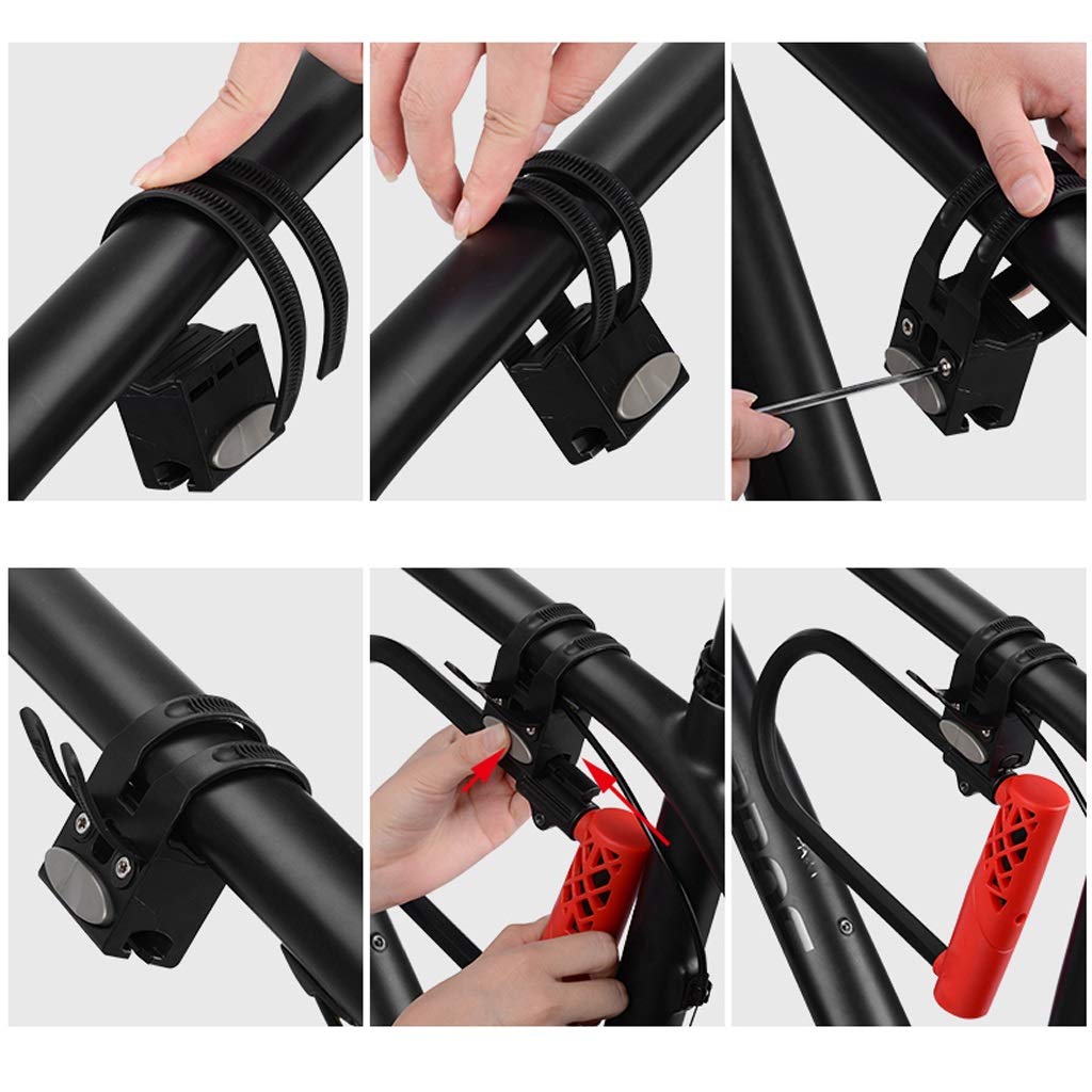 LMNUY u Lock for Bicycle U-Lock Anti-Theft Lock Portable Riding Equipment Accessories Anti-Hydraulic Lock Bike Lock