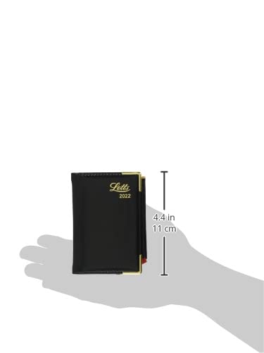 Letts of London Lexicon Mini Pocket week to view 2022 diary - black, (22-TL3EPABK)