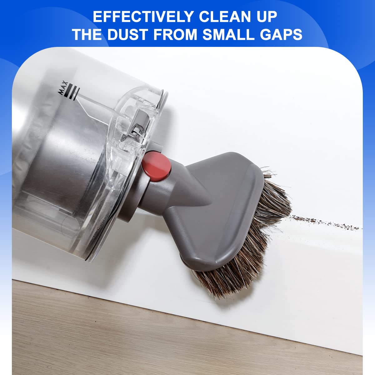 LANMU Horse Hair Brush Attachment Compatible with Dyson V15 V12 V11 V10 V8 V7 Vacuum Cleaner