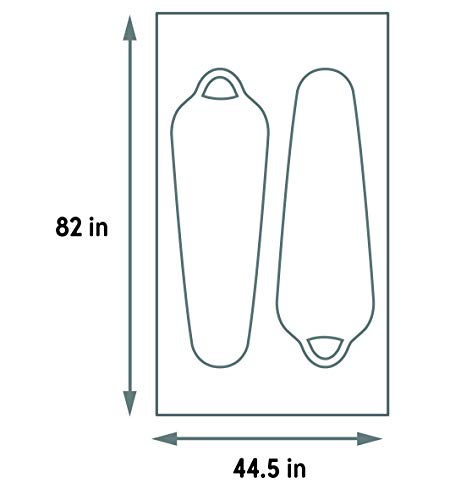 Kelty Wireless 2 Footprint, Lightweight, Water Resistant, Fitted Ground/Camping Tarp Footprint Wireless 2 Person Tent