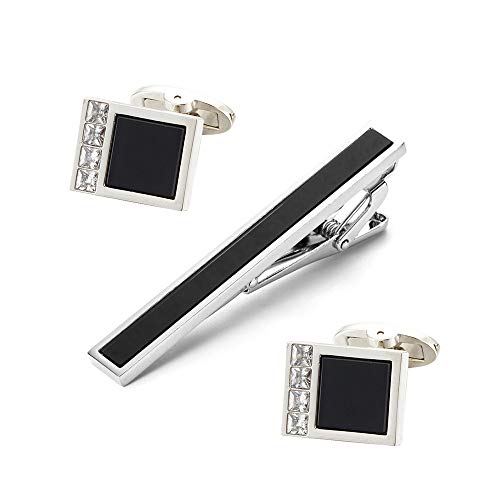 Men's Cufflinks Tie Clips Delicate Diamond Cuff Studs Premium Groom Dress Accessories Cuff Clips